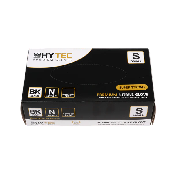 Hytec Black Nitrile Gloves, Powder Free – Oceania Medical New Zealand