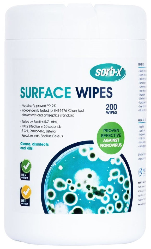 Sorb-X Surface Wipes – Oceania Medical New Zealand